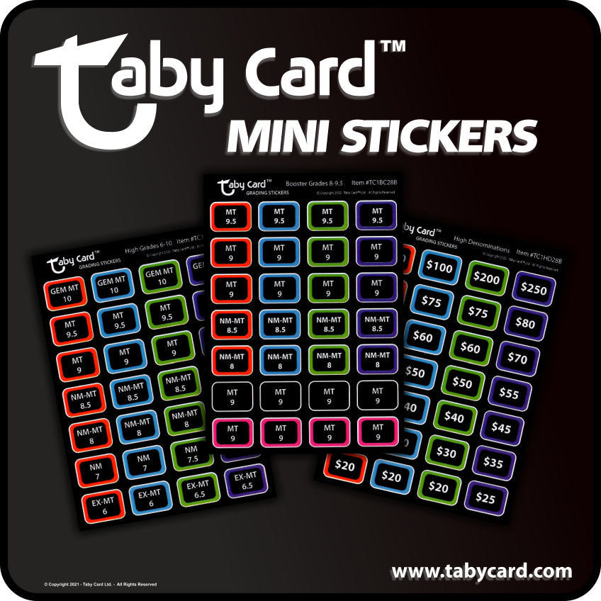 Taby Card™ Grading Stickers Mini Stickers
